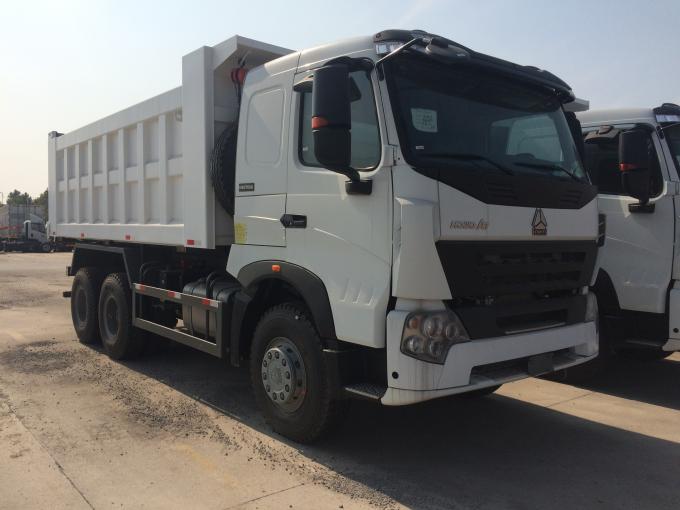 16m3 6x4 White Heavy Duty Dump Truck Ten Wheeler Hydraulic Front Lift Type