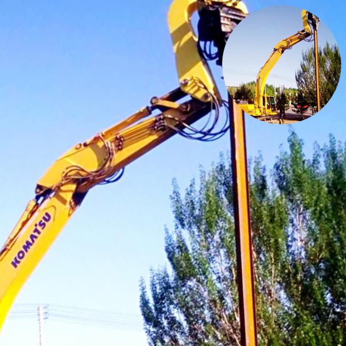 3400 Frequency Hydraulic Pile Drilling Equipment For Excavator With 8 ...