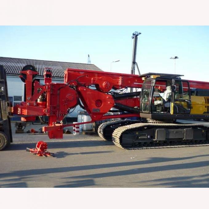 Red Pile Drilling Machine , Portable Full Hydraulic Rotary Drilling Rig ...