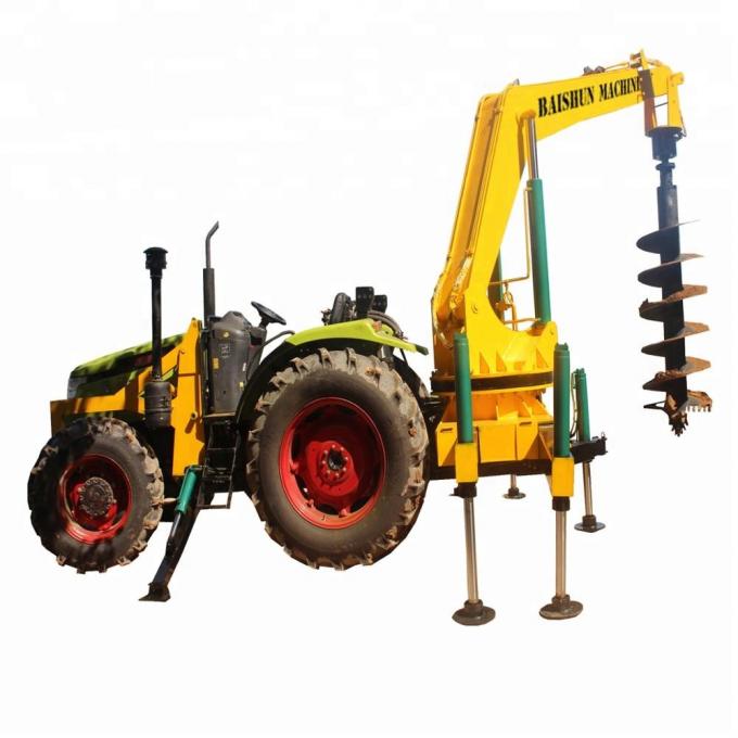 Hydrualic Auger Crane Pile Drive Tractor Mounted Hammer Piling Machine ...
