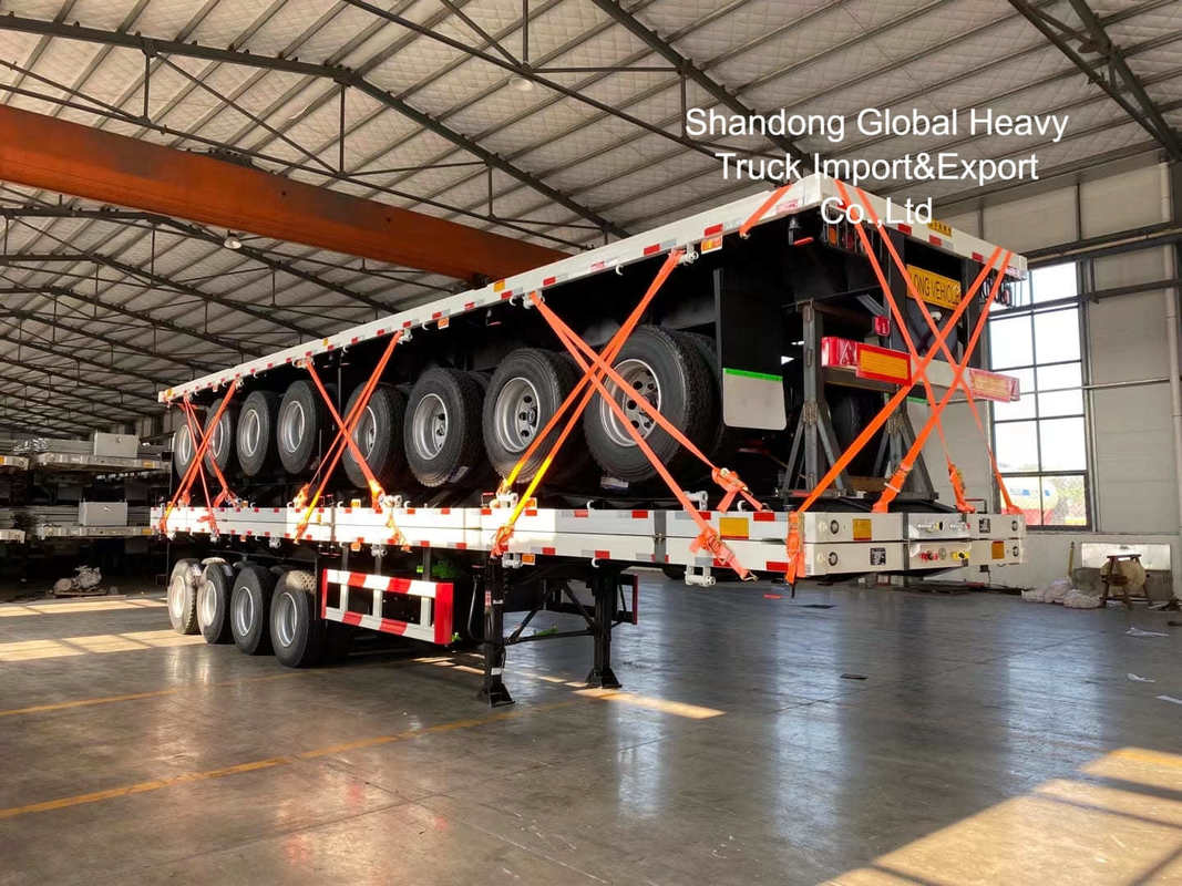 30 Ton 40FT 60 Tons Lowbed Lowboy Semi Trailer for Heavy Machinery and ...