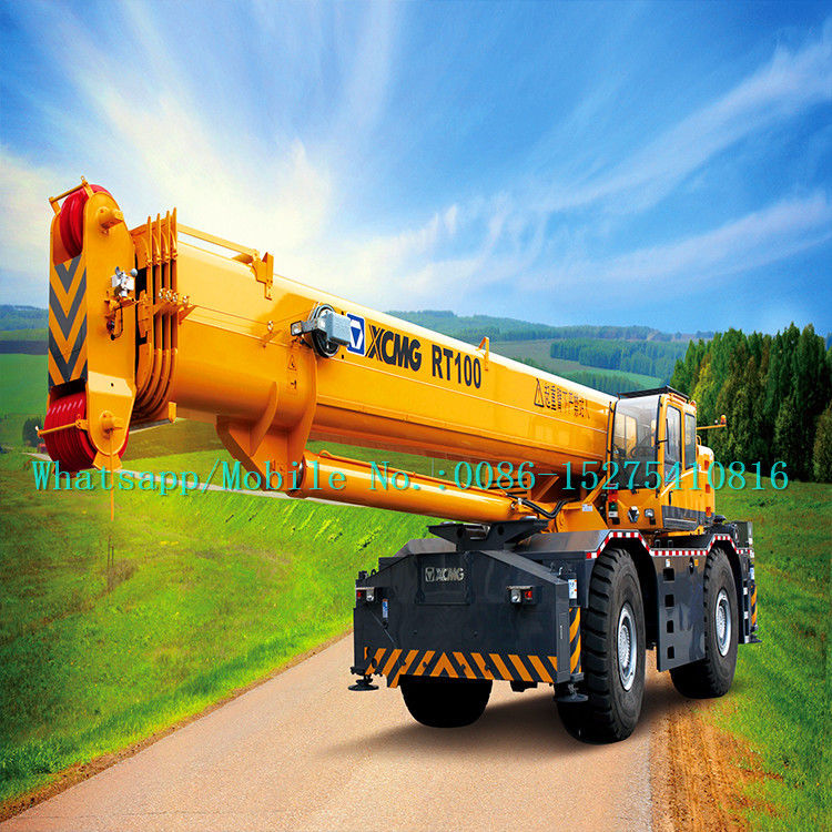 Boom Truck Crane XCMG RT100 100ton rough terrain crane all wheel Drive ...