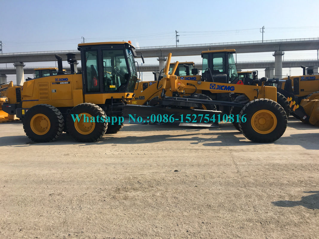 40HP Road Construction Machinery 17 Ton Motor Grader With Front Blade ...