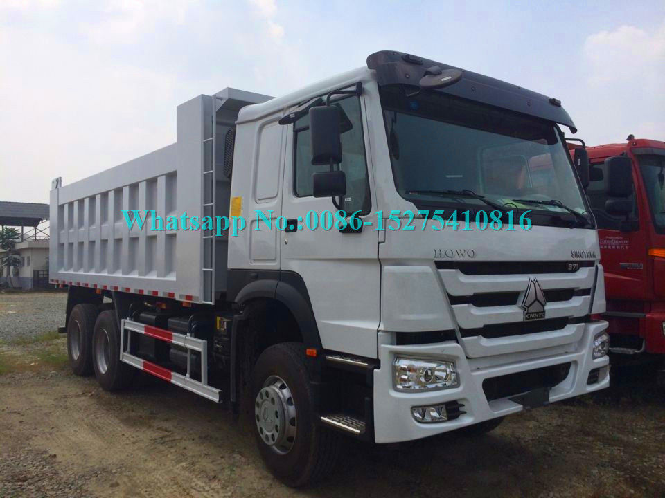 White Color HOWO 371/336/290/266HP 6x4 10 wheeler Mining Dump/ Dumper ...