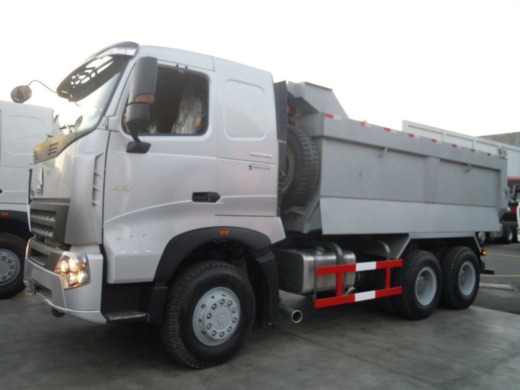 HOWO A7 6X4 Dump Truck With One Sleeper Cabin Front Axle Steering With ...