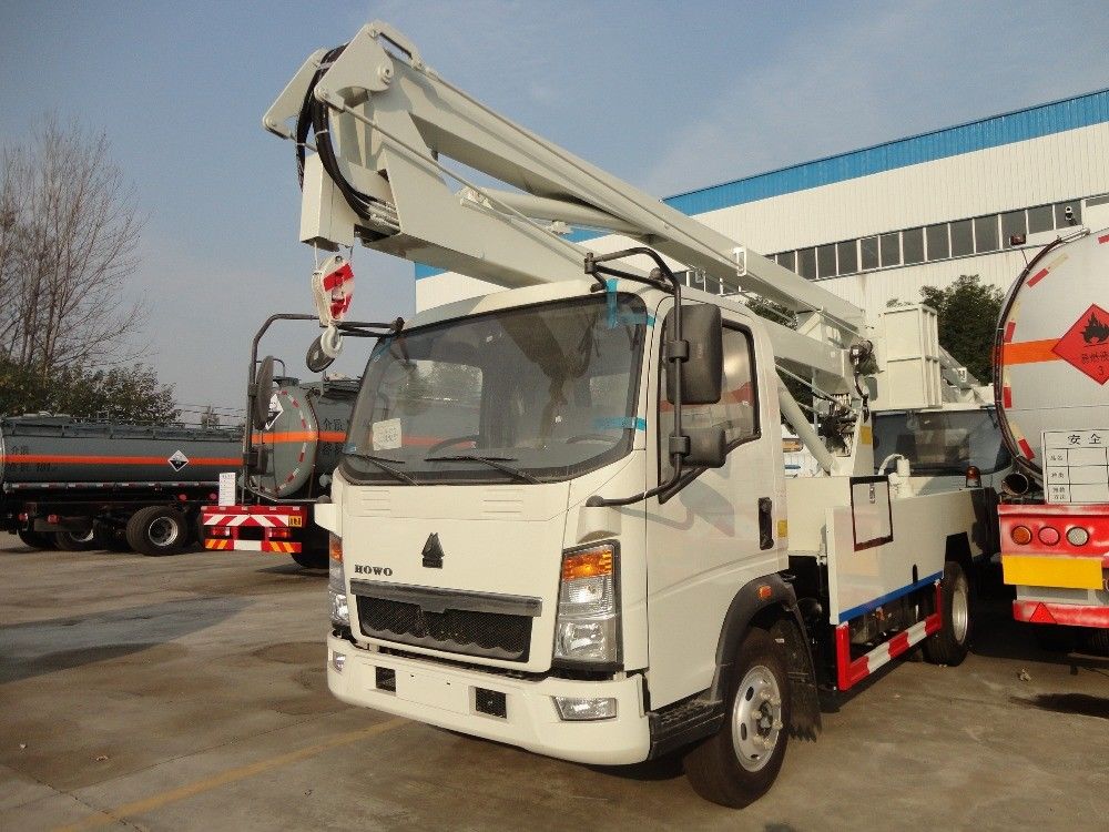 HOWO 8-24 Meters Height Aerial Work Platform Arm Lift Bucket Truck 8 ...