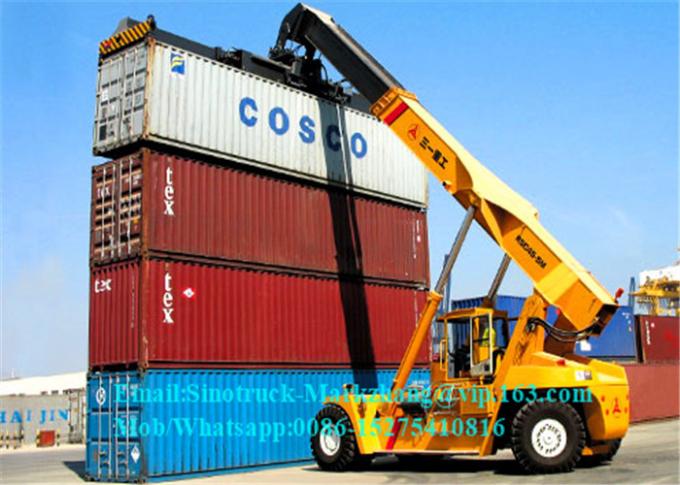 Kalmar 45 Ton 40ft Container Reach Stacker Forklift , Container Moving ...