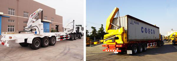 SINOTRUK XCMG 20ft Container Trailer , Freight Handling Equipment ...