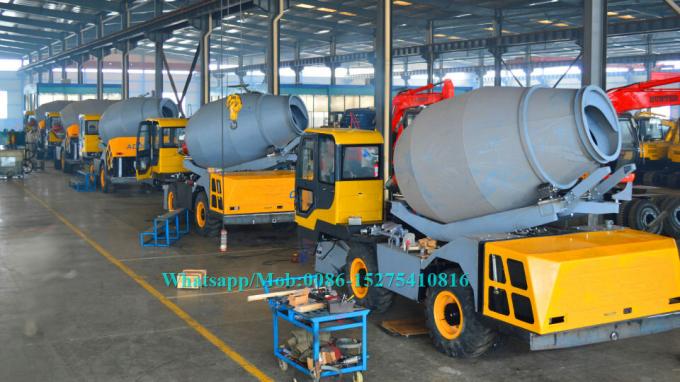 Rotating Drum Concrete Cement Mixer Machine Self Loading Mobile Type 2 ...