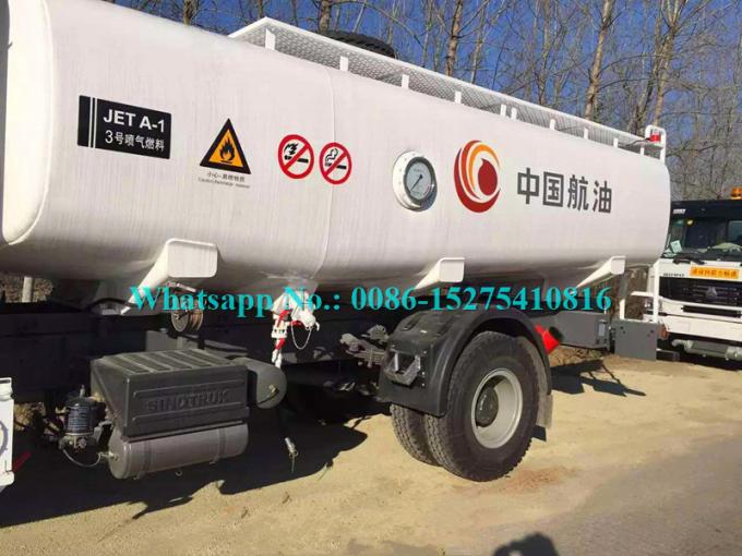 Powerful 4x4 6 Wheelers Airport Fuel Truck , Mobile Aviation Fuel ...