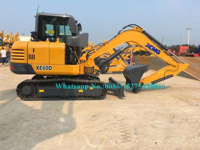 Yellow Color Heavy Digging Equipment , 6 Tonne Digger With Yanmer ...