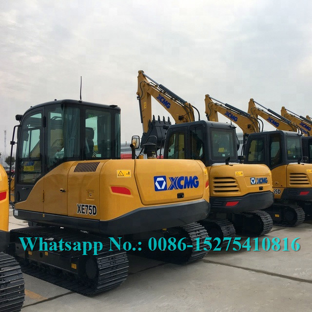 Small Hydraulic Heavy Earth Moving Machinery XE75D 7500kg Crawler Excavator