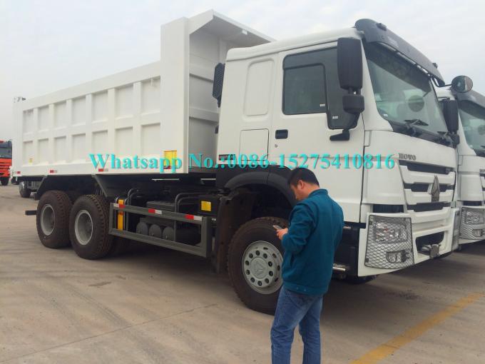 White Color HOWO 371/336/290/266HP 6x4 10 wheeler Mining Dump/ Dumper ...