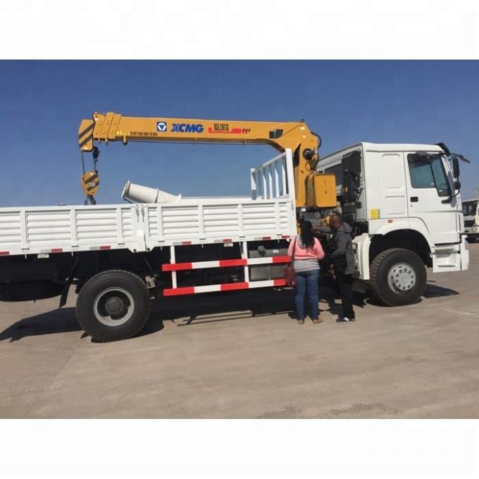 SQ5SK3Q 5 Ton Cargo Boom Truck Crane / Xcmg Truck Mounted Crane